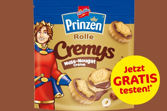 Prinzen Rolle Cremys Nuss-Nougat Gratis Testen
